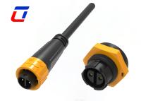 China 10A 300V 2 pole cable connector M16 quick lock waterproof Outdoor Electronics connector for sale
