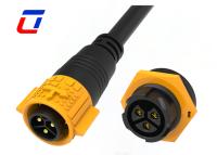China 20A 3 Pin Waterproof Automotive Connector 300V M19 Wire DC Power Connector for sale