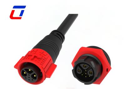 China 15+5A Waterproof Gold-Plated M19 Wire To Board Connector For Product Coding Machines for sale