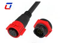 China M19 8 Pin Waterproof Data Connector ODM Wire To Board 300V For LED Lighting Control for sale
