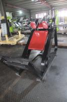 China Commercial Steel 45 Degree Hack Squat Gym Training Machines Pin Loaded Body Building for sale