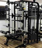China Gym Center All in One Indoor Multi-Functional Commercial Steel Smith Machine Weight Stacks for sale