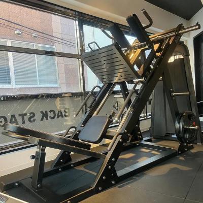 China Durable Universal 2 in 1 Dual Function Plate Loaded Leg Press Hack Squat Gym Equipment for sale