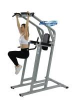 China Steel Commercial Fitness Equipment Chin-Dip Leg Raise Assisted Chin Dip Machine 1490*1120*2370 for sale