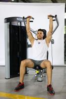 China Universal Gym Fitness Machine for Chest Back Shoulder Arms Pectoral Fly Pin Load Selection for sale