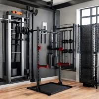 China Style Cage Squat Rack Home Gym Trainer with Weight Bench Barbell Bar and 1100*1300*2100 for sale