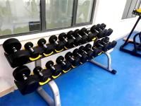 China 3 Tier Commercial Dumbbell Rack Steel Body Building Storage for GYM Fitness Equipment for sale