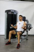 China Medium Loader Pin Selection Biceps Curl Machine for Strength Training and Body Building for sale