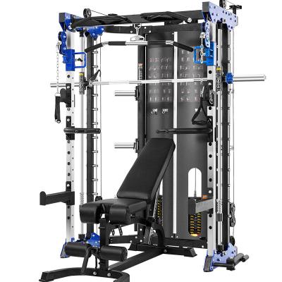 China Sports Workout Home Gym Equipment Power Squat Rack Shoulder Chest Leg Press Smith Machine Multi Functional for sale