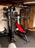 China Sports Workout Home Gym Equipment Power Squat Rack Shoulder Chest Leg Press Smith Machine Multi Functional for sale