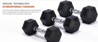 China Commercial 20KG Hex Rubber Dumbbell The Ultimate Choice for Fitness Enthusiasts for sale