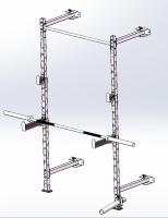 China Home Gym Fitness Equipment Weight Lifting Exercise Folding Wall Mounted Squat Rack for sale