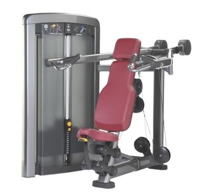 China Pin Load Selection Medium Loader Gym Shoulder Press Machine for Commercial Custom Logo for sale