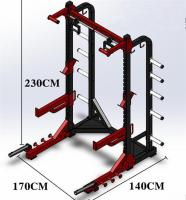 China Q235 Rectangular Tube Steel Gym Equipment Squat Rack with 1320*1680*2320 Dimensions for sale