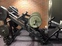 China Plate Loaded 45 Degree Linear Leg Press for Muscle Strength Training in Gym Equipment for sale