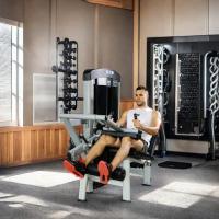 China Commercial Leg Extension and Curl Machine with Pin Load Selection 80 Kg Weight Stack for sale