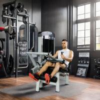 China Commercial Leg Extension and Curl Machine with Pin Load Selection 80 Kg Weight Stack for sale