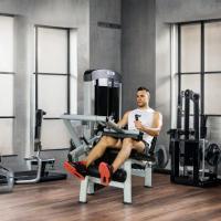 China Commercial Leg Extension and Curl Machine with Pin Load Selection 80 Kg Weight Stack for sale