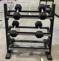 China Unisex Three-Layer Dumbbell Rack for Strength Training in Living Room Fitness Centers for sale