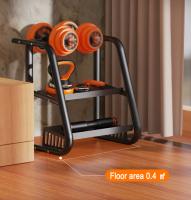 China Body Building Fitness Foldable 2 Tier Dumbbell Rack Kettlebell Rack for Gym Equipment for sale
