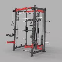 China Steel Tube Q235 Smith Power Rack for Strength Training in Commercial Fitness Equipment for sale