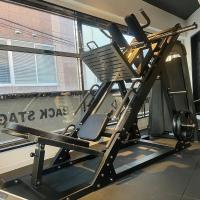 China Fitness Exercise Body Plate Loaded 45 Degree Leg Press Hack Slide Calf Glutes Hack Squat for sale