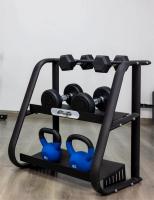 China Top Latest Design 3 Tier Gymost Fitness Equipment Dumbbell Rack Stand 650*450*200mm for sale
