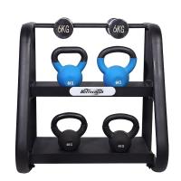 China Gymost Fitness Equipment Dumbbell Rack 3 Tier Two Layer Electrostatic Powder Coating for sale