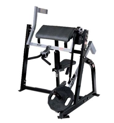 China Plate Loaded Machine Seated Bicep Curl Machine with Optional Frame Color 2020 Design for sale