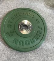 China Rubber Coated Steel Bumper Weight Plate for Professional Gym Equipment Sale 2.5kg-25kg for sale