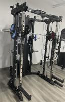 China Hot Multi Function Home Smith Machine with Weight Stack 1500*2000*2250mm TIG Welding for sale