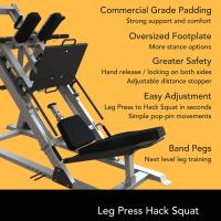 China Customized Logo Availabled Gym Fitness Equipment 2 in 1 Leg Press and Hack Machine for sale