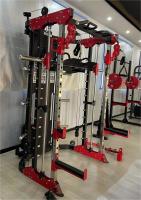 China Commercial/Home Smith Trainer Bodybuilding Squat Rack with Two Layer Powder Coating for sale