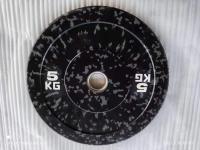 China Home Gym Equipment Unisex Rubber Weight Plate with Customized Logo Availabled for sale