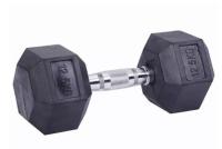 China 2.5kg Black Rubber Hex Dumbbell Set The Ultimate Tool for General Fitness Enthusiasts for sale