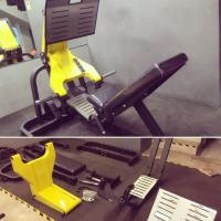 China Customized Logo Steel Plate Loaded Gym Fitness Equipment 45 Degree Leg Press Machine for sale