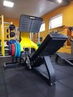China Customized Logo Steel Plate Loaded Gym Fitness Equipment 45 Degree Leg Press Machine for sale