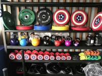 China Gym Fitness Equipment Colorful Weight Plates in Optional Selectable Frame Color for sale