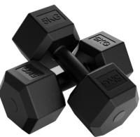 China Metal and Rubber Home Gym Fitness Equipment Hex Dumbbell with Customized Frame Color for sale