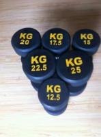 China Freeman Fitness Equipment Rubber Coated Steel Dumbbell for Men's Free Weight Training for sale