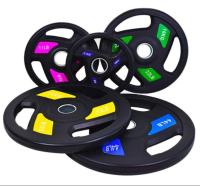 China Rubber Surface Cast Iron Barbell Weight Plate for Commercial and Home 5kg 10kg 20kg 50kg for sale