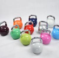 China Gym Fitness Unisex Colorful Painted Cast Iron Kettlebells for Strength Training for sale