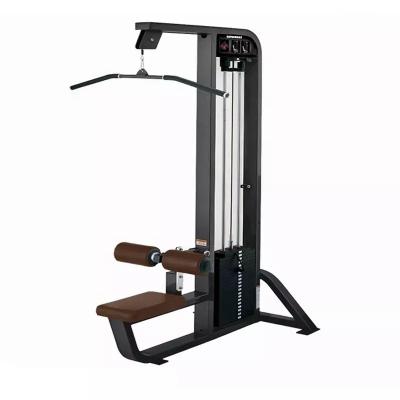 China Commercial Gym Equipment Universal Weight Stack Pin Loaded Steel Seated Lat Pulldown Bar for sale