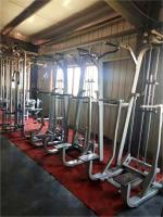China Medium Loader Fitness Strength Training Pin Load Selection Machines Pull Up Dip Station 1500*1205*2310 for sale