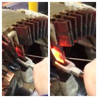 China SGS 25kw Induction Heating Equipment Portable Induction Brazing Equipment Heater for sale