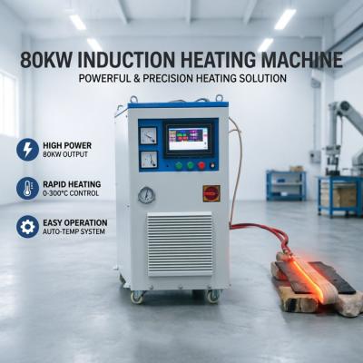 China 80KW Induction Heating Machine with Water Cooling System and 20KHZ-50KHZ Frequency for Bearing Gear Coupling Ring Parts for sale