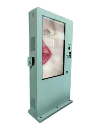 China 55 Inch Outdoor Floor Standing LCD Digital Signage Outdoor Video Advertising for sale