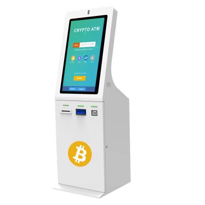 China Self Service 32inch Buy And Sell Bitcoin ATM Kiosk Cash Exchange BTM Machine for sale