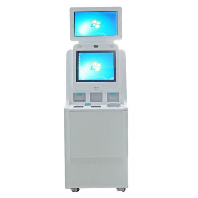 China Dual Screen Hospital Self Service Kiosk For Patient Check In / Enquiry Registration / Report Printing for sale