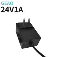 China ODM 24V 1A Wall Mount Power Adapters For Switching And Monitoring ROHS for sale